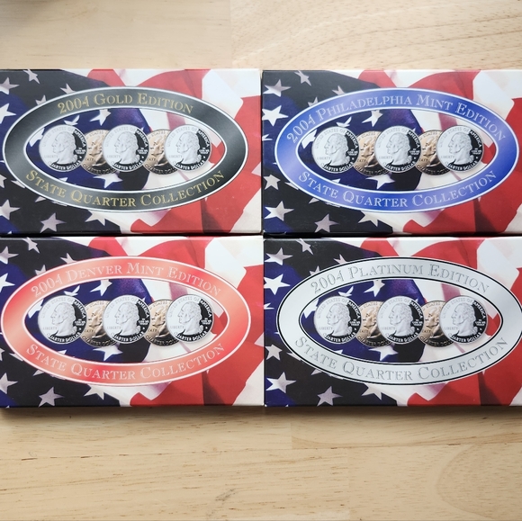 Other | 204 State Quarter Collection Set Pd Sets And Gold And Platinum ...